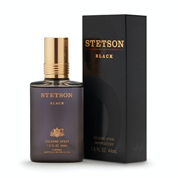 Stetson Black - Cologne for Men - Woody, Dark and Spicy Scent with ...
