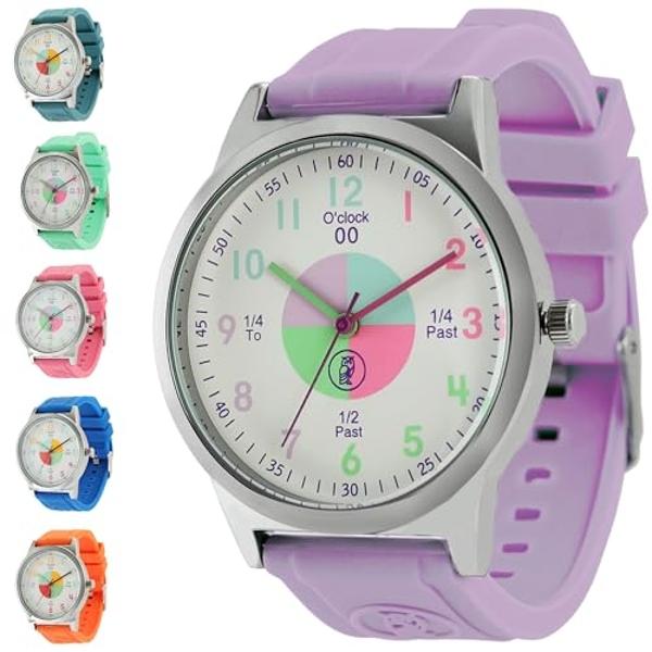 OWLCONIC Analog Kids Watch Lilac Purple - Girls & Boys Watches Ages 7 ...