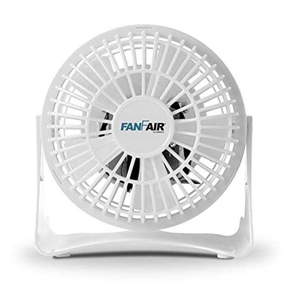 FanFair Mini High Velocity Personal Fan 4 Inch Fan Quiet Cooling, Tilt ...