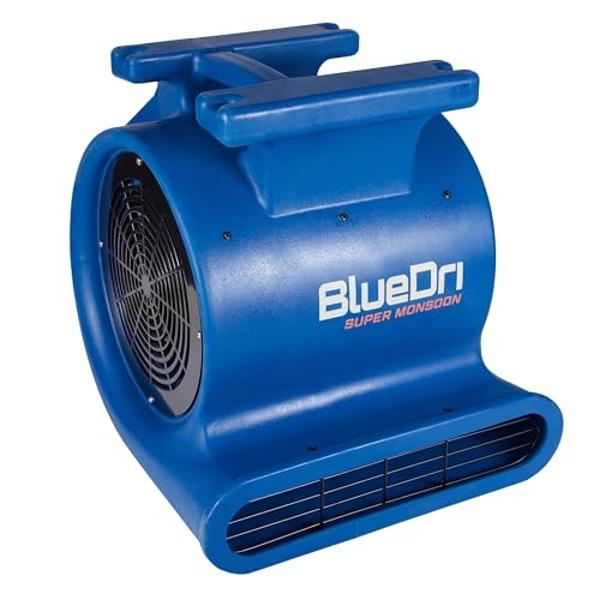 BlueDri Super Monsoon 1 HP, 4050 CFM Air Mover Blower Fan for Water ...