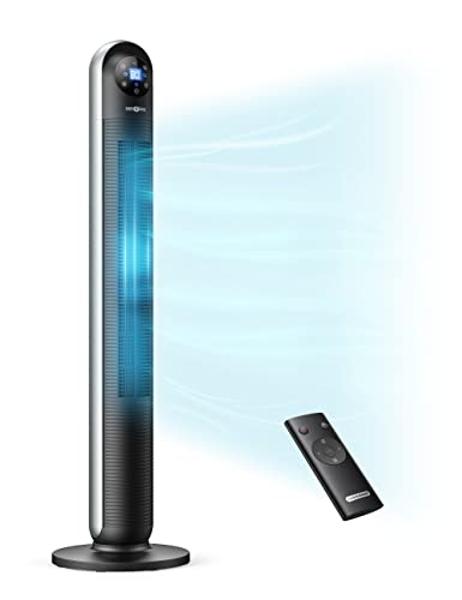 PARIS RHÔNE Tower Fan, 44" Oscillating Standing Tower Fan, 24dB Quiet ...