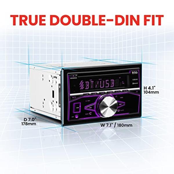 JVC KW-SX88BT Bluetooth Double Din Digital Media Car Stereo with Shallow Chassis, Variable Color ...