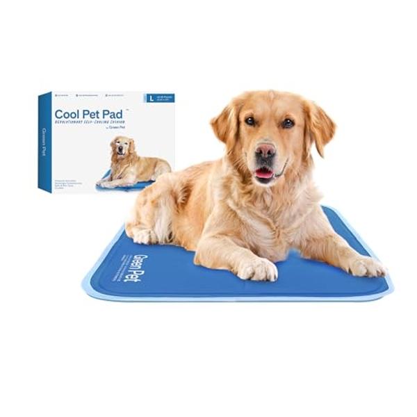 The Green Pet Shop Cool Pet Pad - Large, Blue - Self-Cooling, Pressure ...