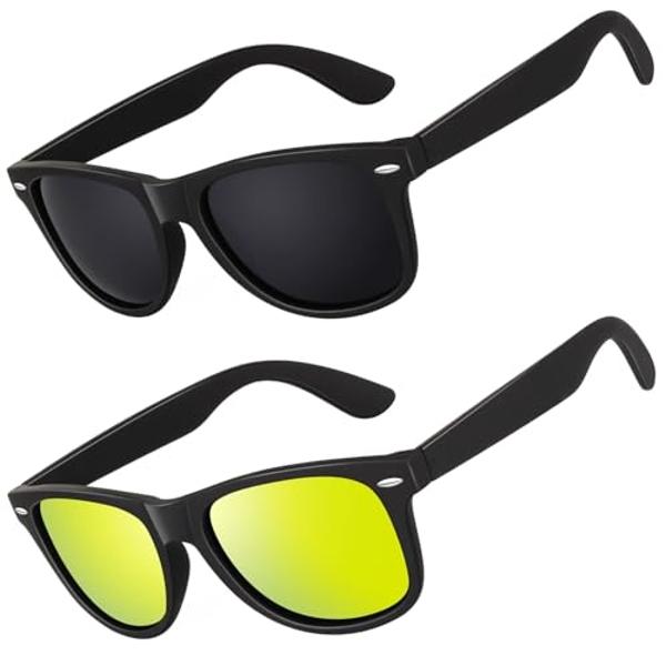 LINVO Polarized Sunglasses for Men Driving Sun glasses Shades 80's ...