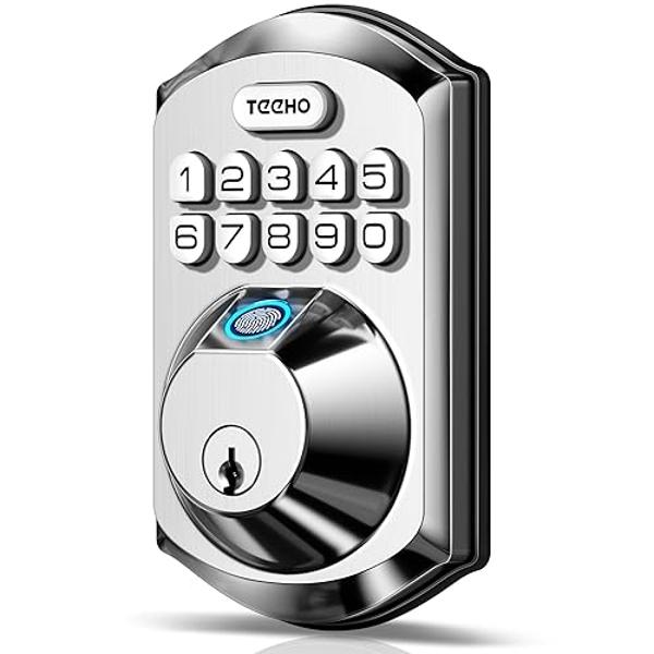 TEEHO TE002 Fingerprint Door Lock - Keyless Entry Door Lock ...