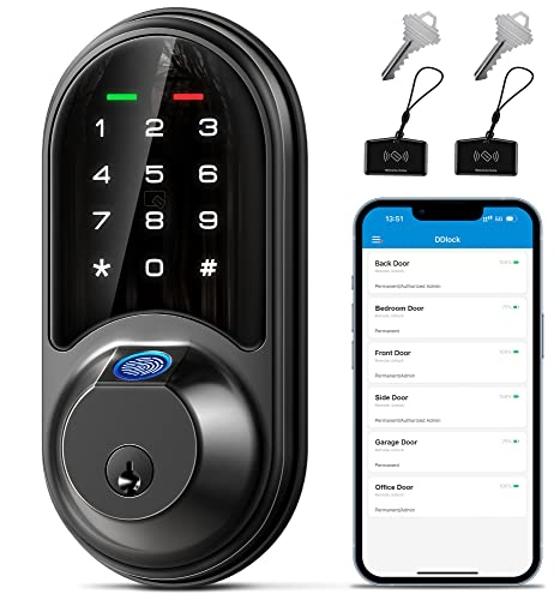 Veise Smart Lock, Fingerprint Door Lock, 7-in-1 Keyless Entry Door Lock ...