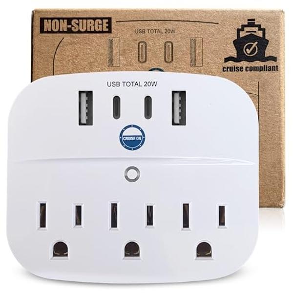 Cruise Approved Non Surge Power Strip [2 USBC, 2 USB, 3 AC] - Cruise ...