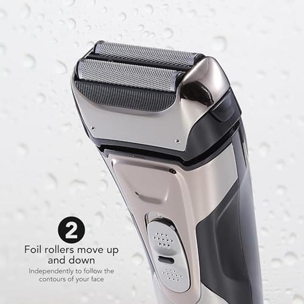 HIENA PRO Foil Shaver for Men Barber, Double Electric Foil Trimmer ...