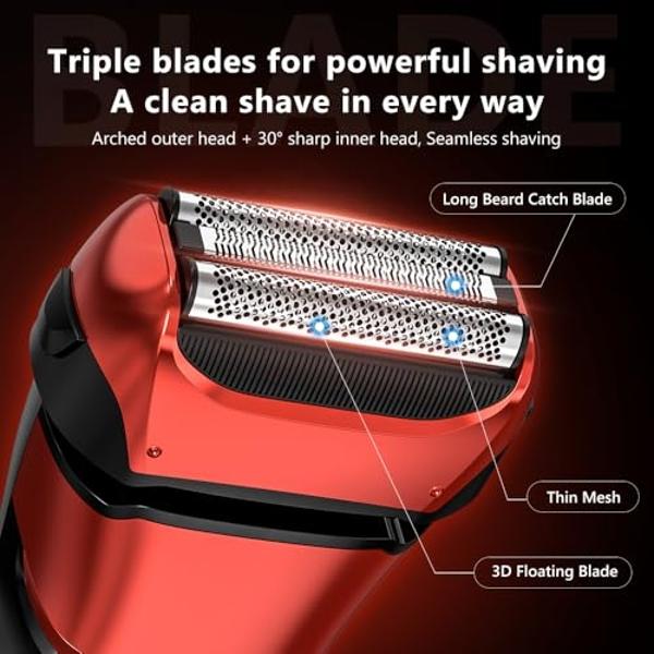 Powerful High Speed Storm Shaver: 2023 Upgraded Electric Travel Razor ...