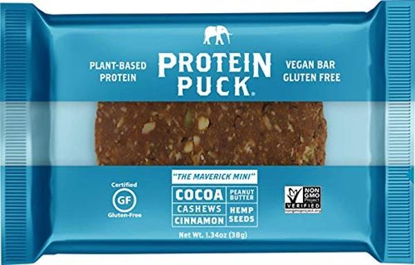 Protein Puck Plant Based Bars | Snacks with Vegan Protein | 12 Count ...