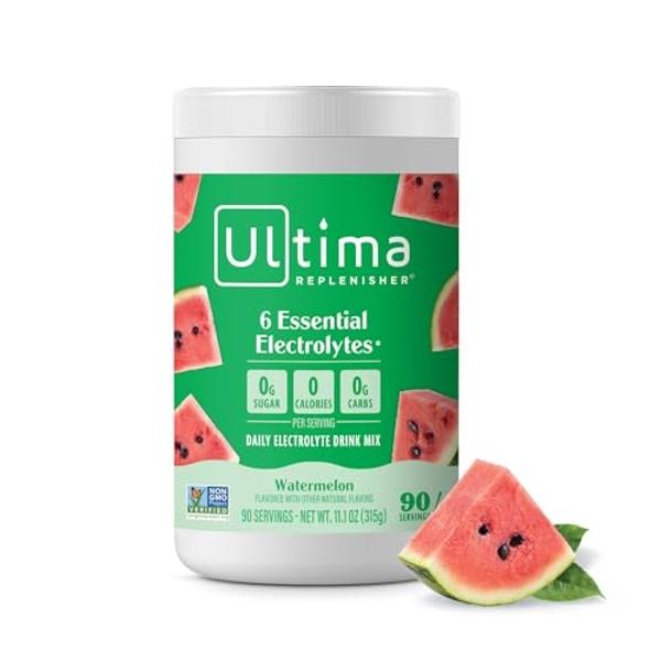 Ultima Replenisher Daily Electrolyte Powder Drink Mix – Watermelon, 90 ...