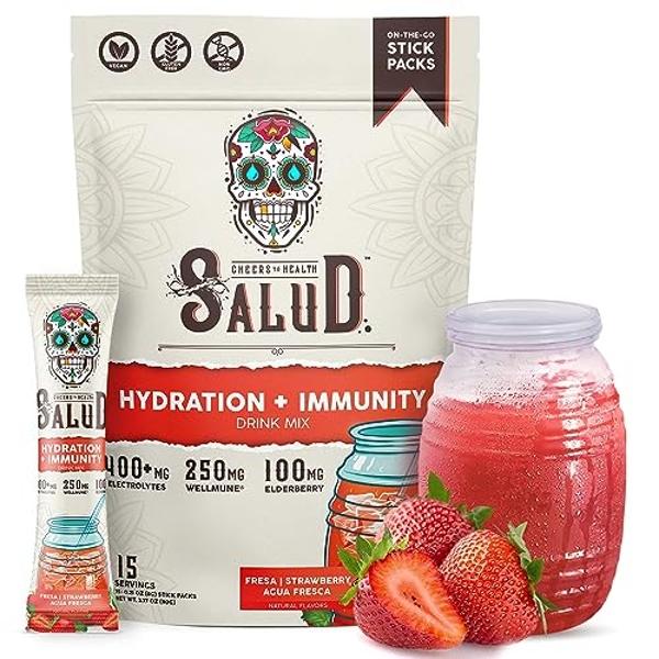 Salud 2-in-1 Hydration Packets + Immunity Electrolytes Powder ...