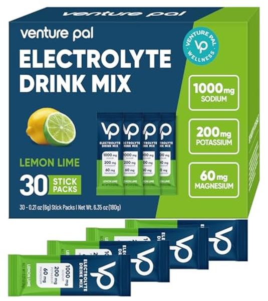 Venture Pal High Sodium Sugar-Free Electrolyte Powder Packets ...