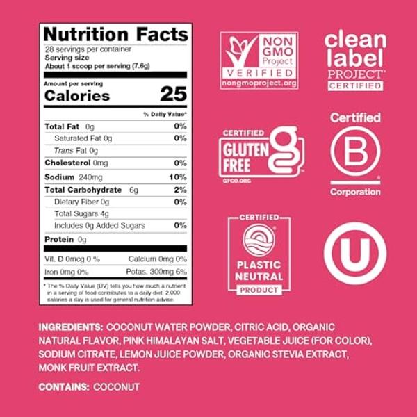 Cure Hydration | Plant-Based Electrolyte Drink Mix | No Added Sugar ...