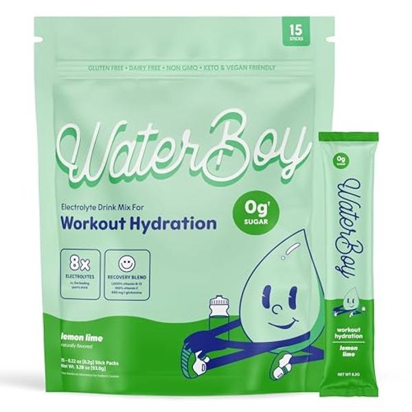 Waterboy Workout Hydration | 2,960mg Sugar Free Electrolyte Powder ...