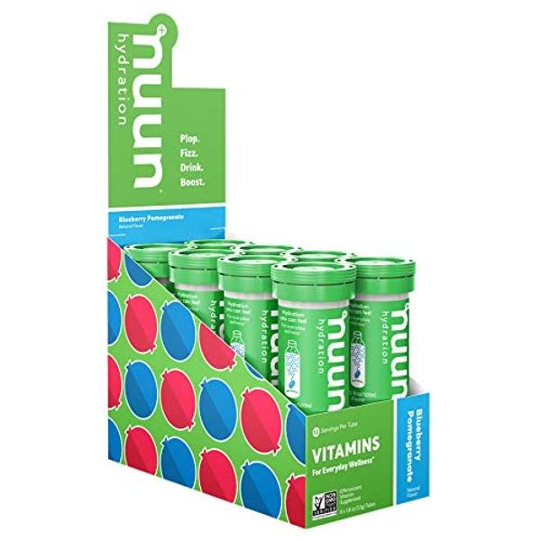 Nuun Vitamins Electrolyte Tablets with Vitamin D, C, E, A, & B6, Folic ...