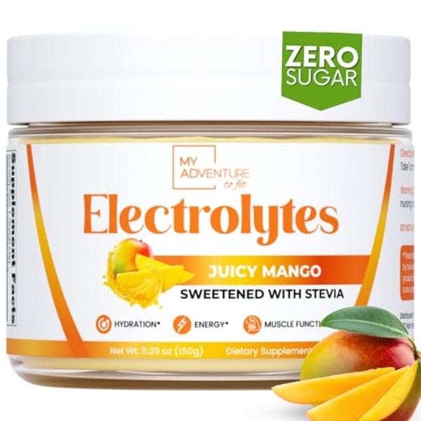 My Adventure to Fit Zero Sugar - Mango Electrolytes Powder - Caffeine ...