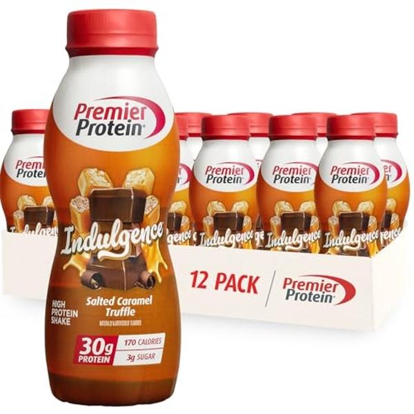 Premier Protein Indulgence Protein Shake, 30g Protein, 3g Sugar, Salted ...