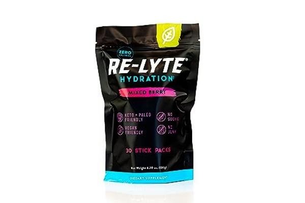 REDMOND Re-Lyte Hydration Electrolyte Powder Mix (Mixed Berry) 30 Stick ...