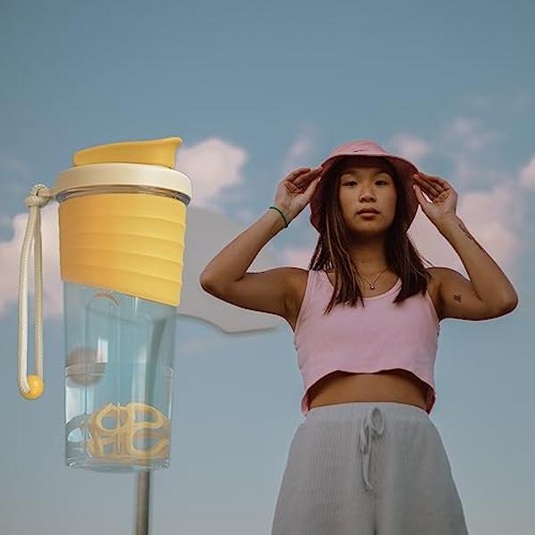 VELOMIX -2 Pack- 20 oz Protein Shaker Bottles for Protein Mixes - 2x ...