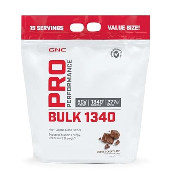 GNC Pro Performance Bulk 1340 Mass Gainer Protein Powder, 50g, Gluten ...