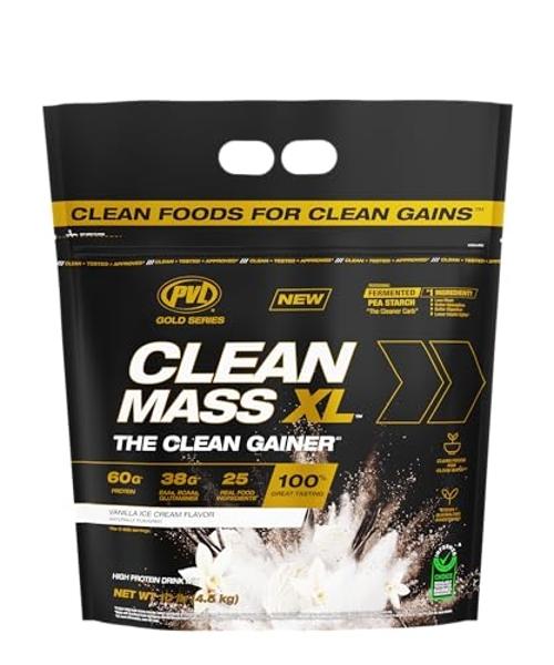 PVL Gold Series - Clean Mass XL - The Clean Muscle Mass Gainer - 10 LB ...