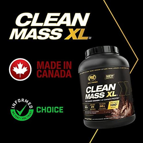 PVL Gold Series - Clean Mass XL - The Clean Muscle Mass Gainer - 10 LB ...
