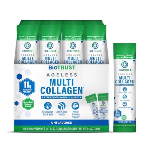 BioTrust Ageless Multi Collagen Peptides Powder – Types I, II, III, V ...
