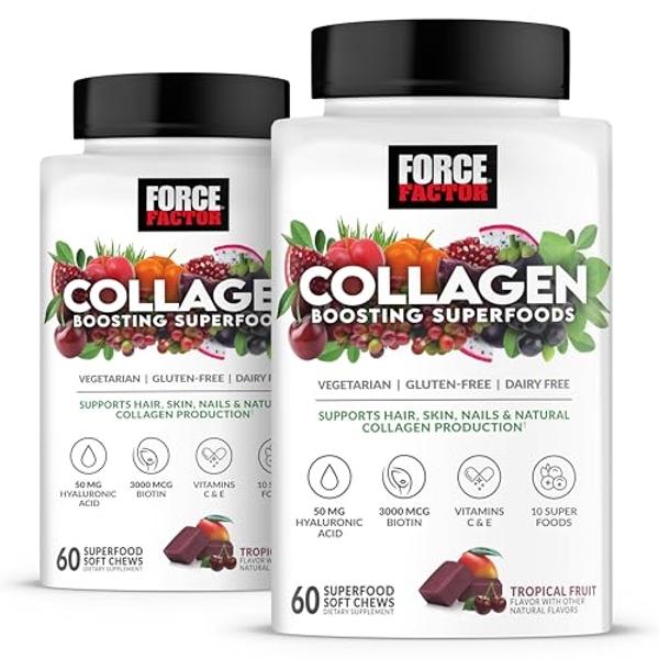 FORCE FACTOR Collagen Boosting Superfoods, Vegan Collagen Booster for ...