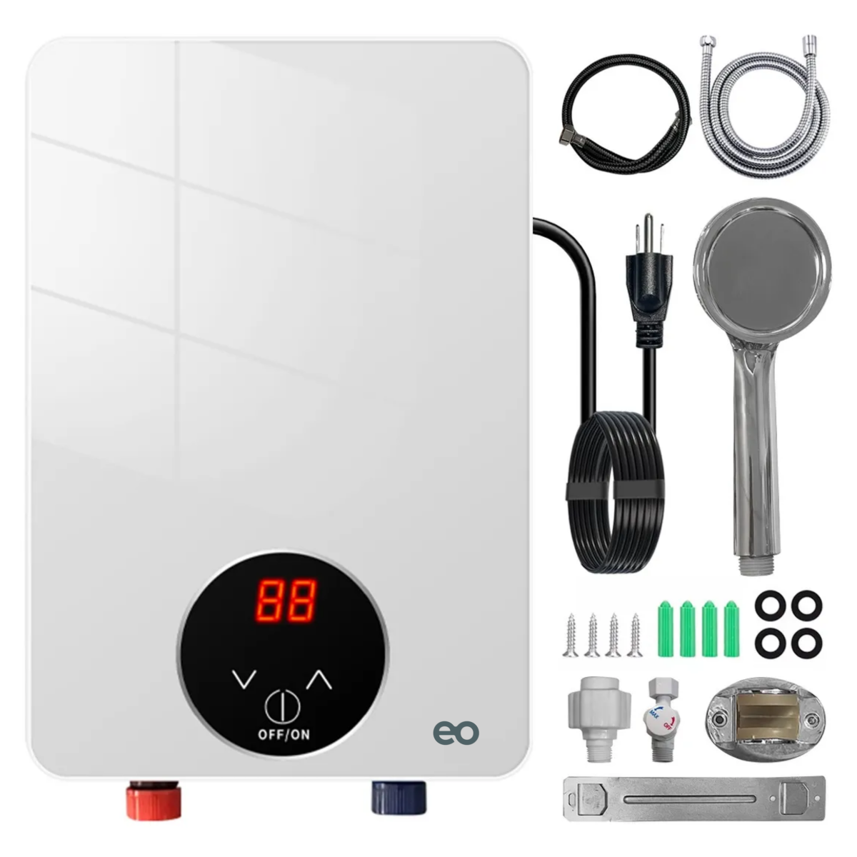 Calentador De Agua De Paso Electricos Boiler Instantaneo 5kw Blanco