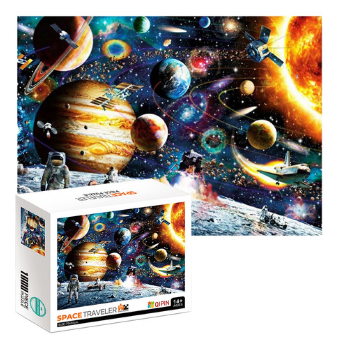 Rompecabezas 1000 Piezas Space Traveler Puzzle Juegos 70x50cm UNIVERSO ...