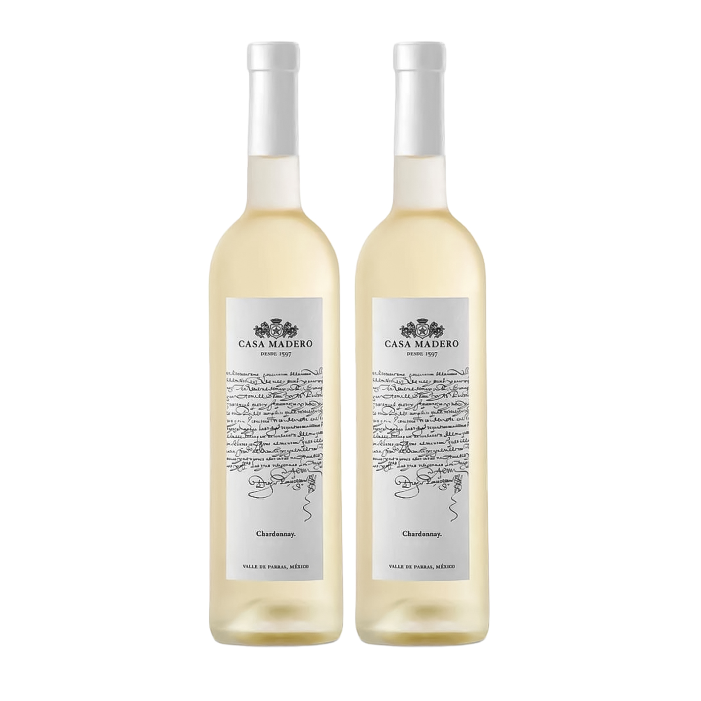 Duo Pack Vino Blanco Chardonnay Casa Madero 750 Ml