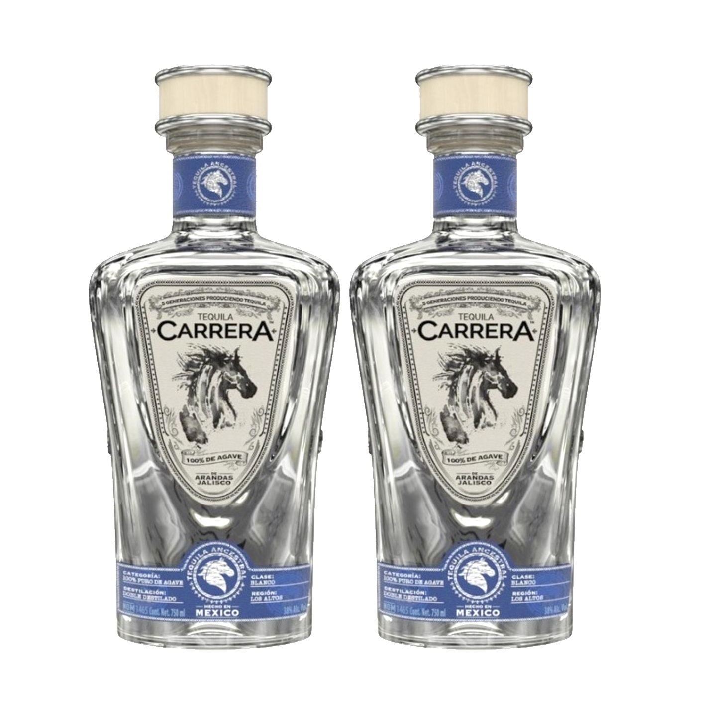 Duo Pack Tequila Carrera Blanco 750 Ml