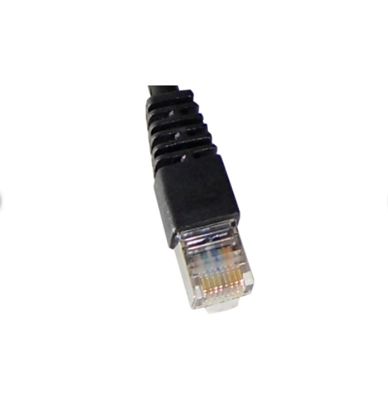 Cable De Red UTP Cat6e 25m Blindado Negro p/Exterior