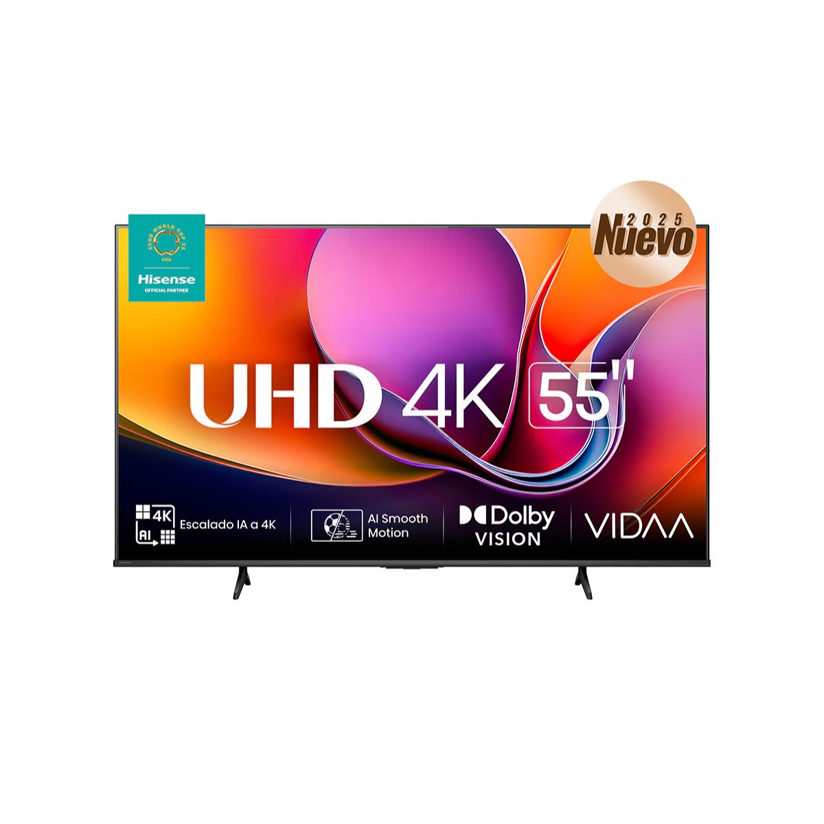 Pantalla Smart TV LED de 55 pulgadas 4K/UHD 55A65NV