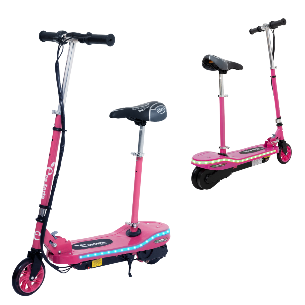 Scooter Patín Eléctrico Eco-forte Cd05-s Luces 120w 12km/h Rosa