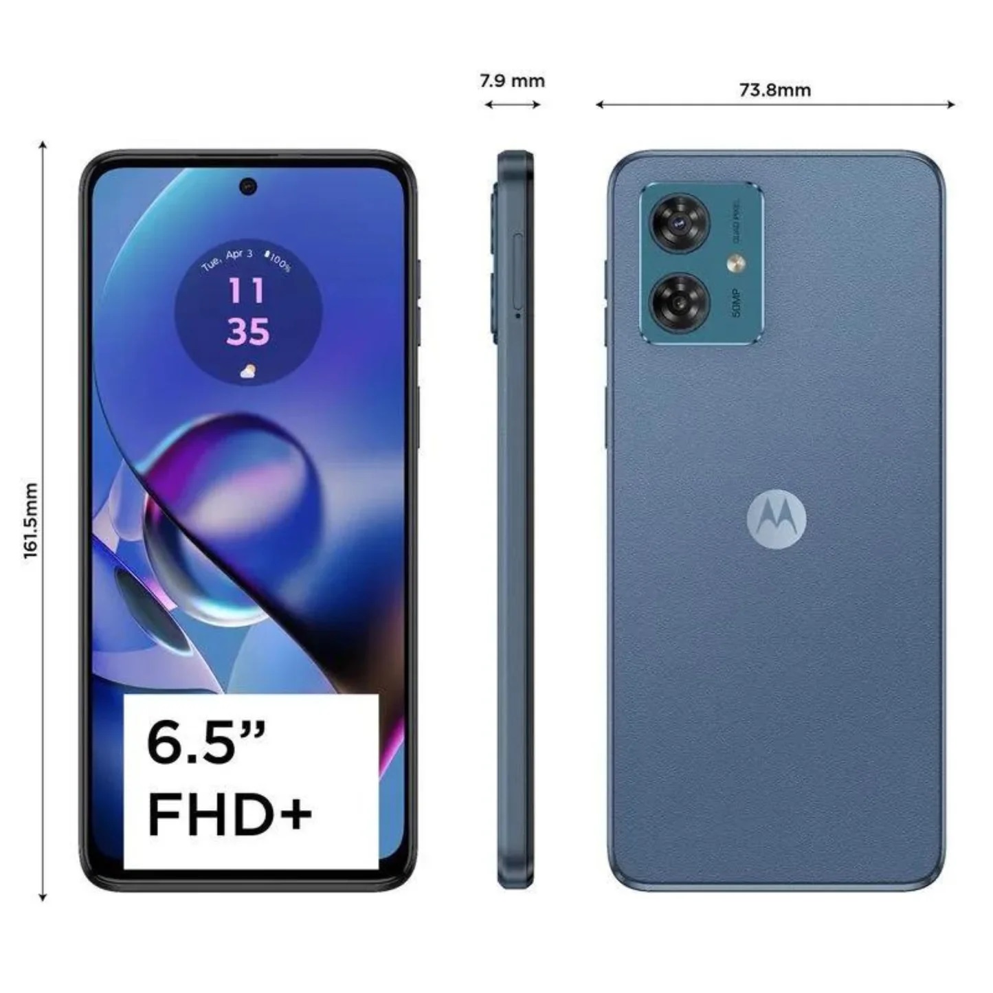 Motorola G54 5G 256Gb 8Ram Color Azul Nuevo Libre