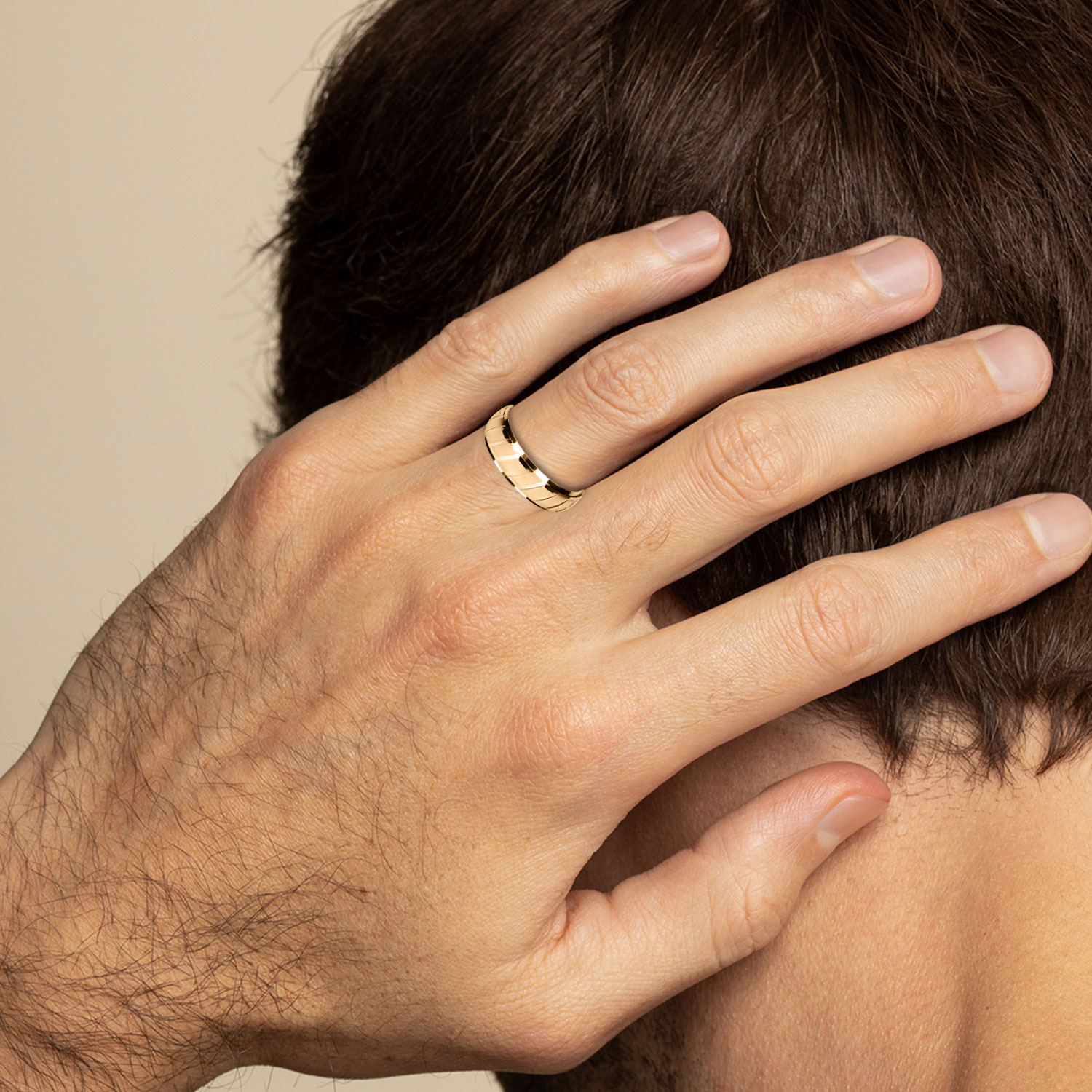 Argolla de Matrimonio Oro 14k 6mm Mano Forjada