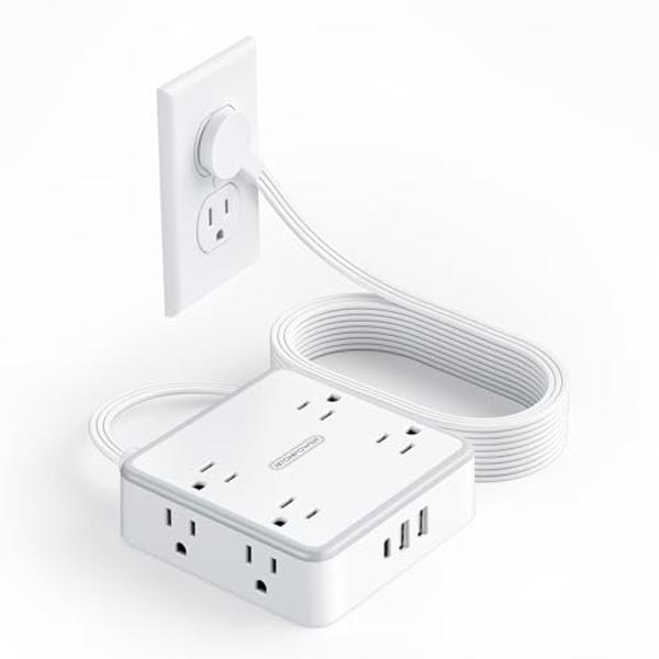 Regleta inteligente Amazon Basics con 6 enchufes con control individual ...