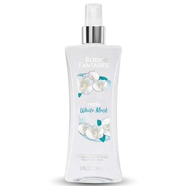 Spray corporal con fragancia exclusiva Body Fantasies, almizcle blanco ...