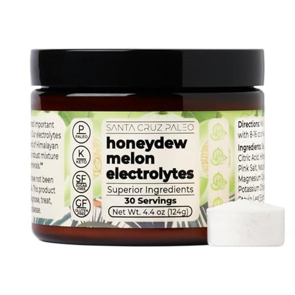 Polvo de electrolitos paleo de Santa Cruz: melón dulce con sal del ...