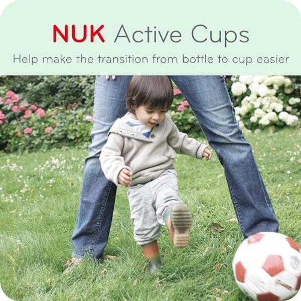 Vaso con boquilla NUK Active, 280 ml, paquete de 2, para bebés de 12 ...