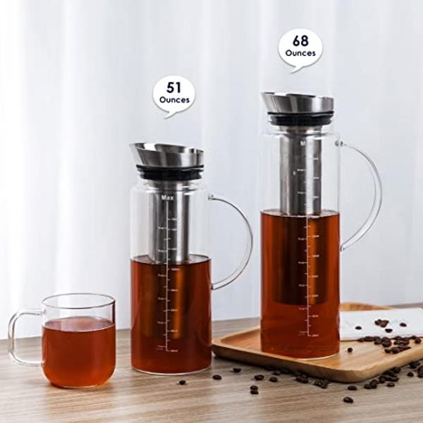 Cafetera y jarra de frutas Aquach Cold Brew Coffee Ice Tea - Gran ...