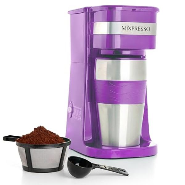 Cafetera personal individual Mixpresso y taza de viaje de 453 ml ...