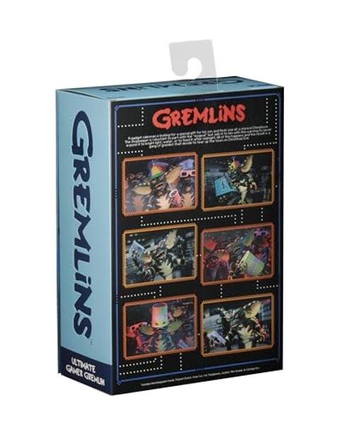 Figura de acción coleccionable NECA Gremlins Ultimate Gamer Gremlin de 7"