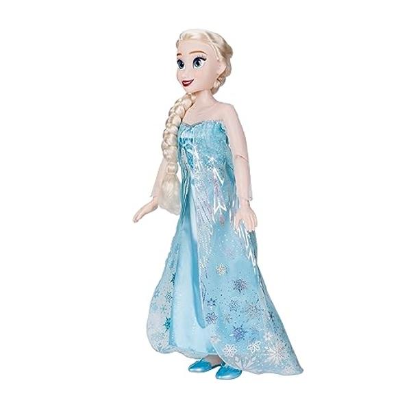 Muñeca Elsa de Frozen de Disney, 100 poderes de hielo, luces y sonidos ...