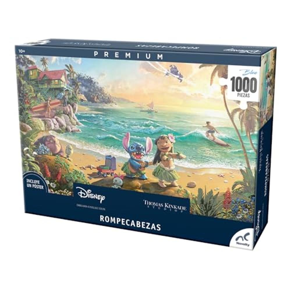 Rompecabezas Lilo y Stitch de Thomas Kinkade 1000 Piezas Premium