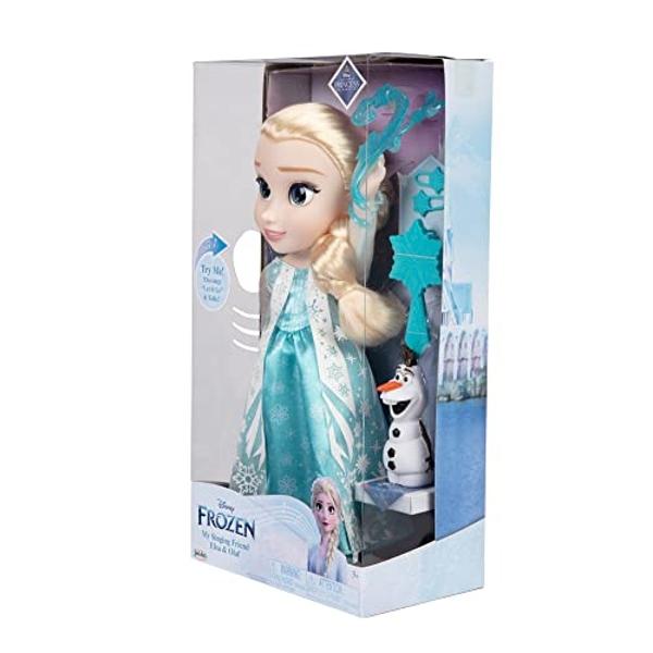 Muñeca Elsa clásica de Disney Frozen, Mi amiga cantante, Muñeca Elsa y ...