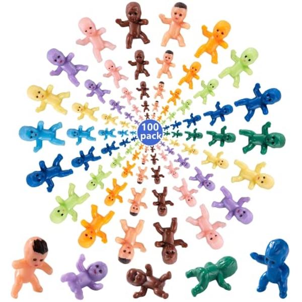 JUXINGDAZYF Mini Bebés de Plástico, 100 Piezas, Mini Muñecas de Bebé de ...
