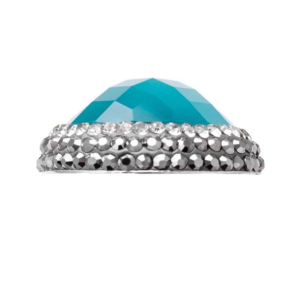 Dije turco Queen Farah de Plata 925, con baño de Rodio, gema de ojo de ...